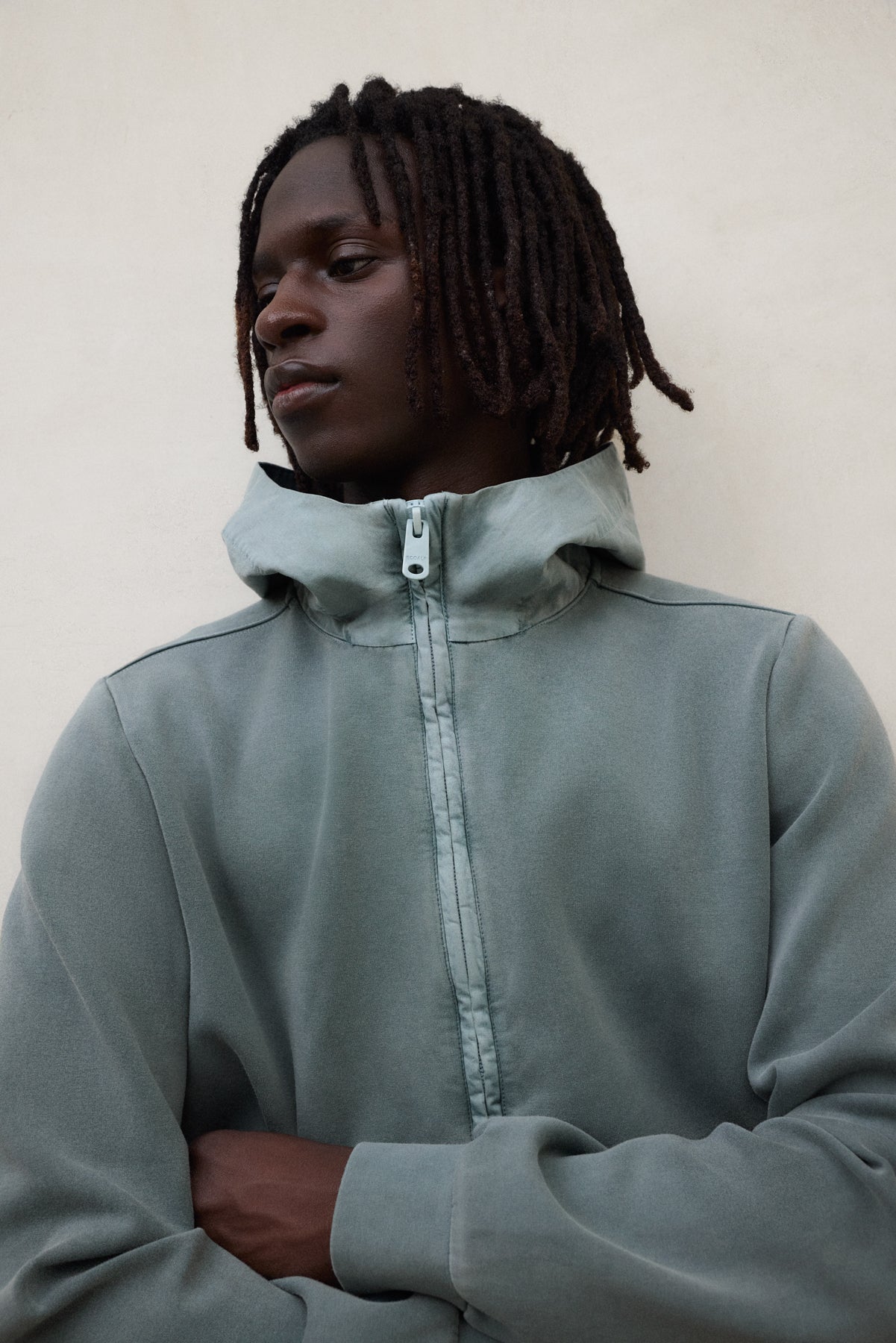 DYLAN GREEN NEOPRENE SWEATSHIRT FOR MEN | ECOALF