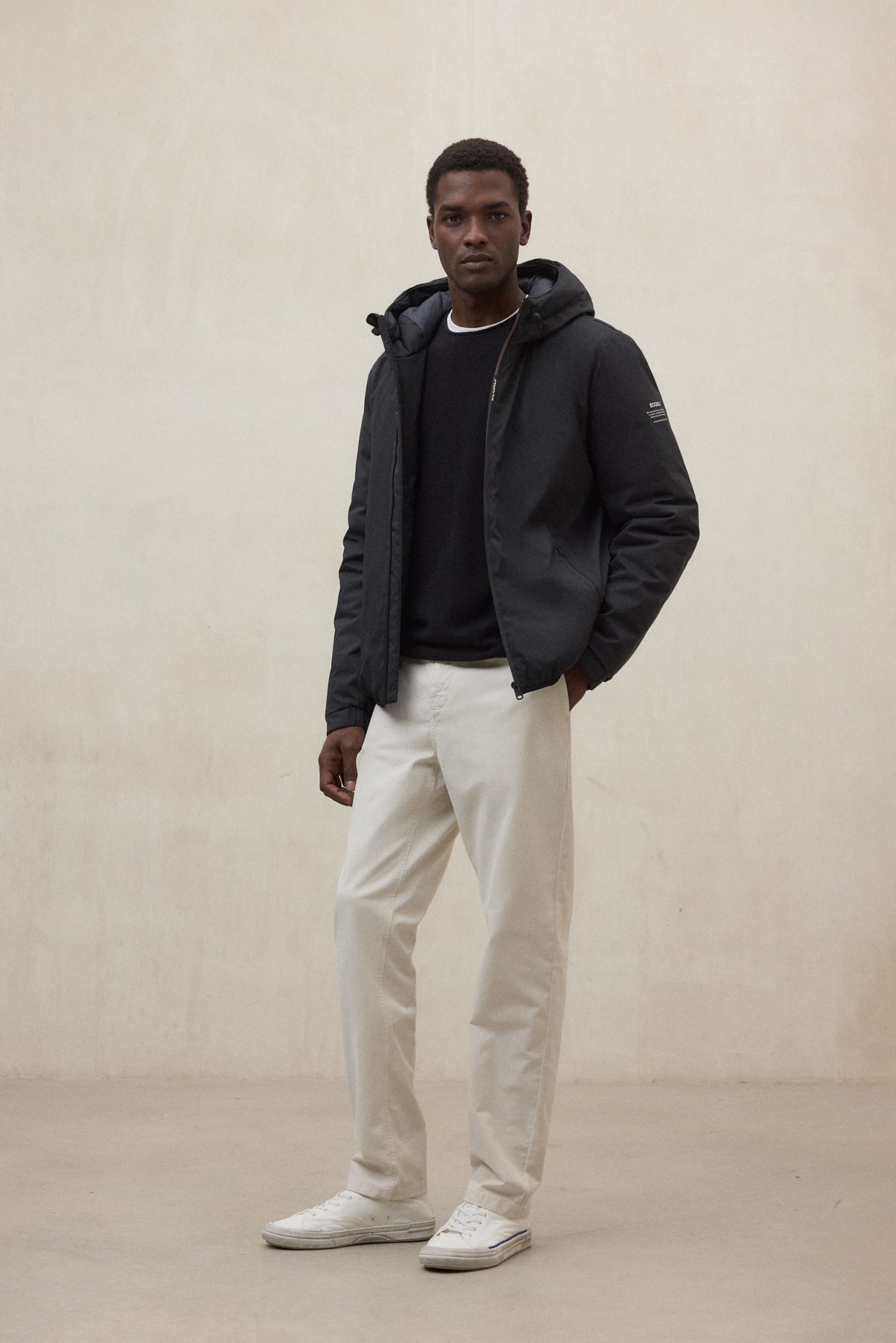 BLACK CARTES JACKET FOR MEN | ECOALF