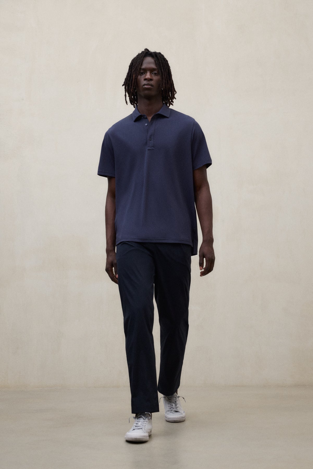 NAVY BLUE CHRIS POLO SHIRT FOR MEN | ECOALF